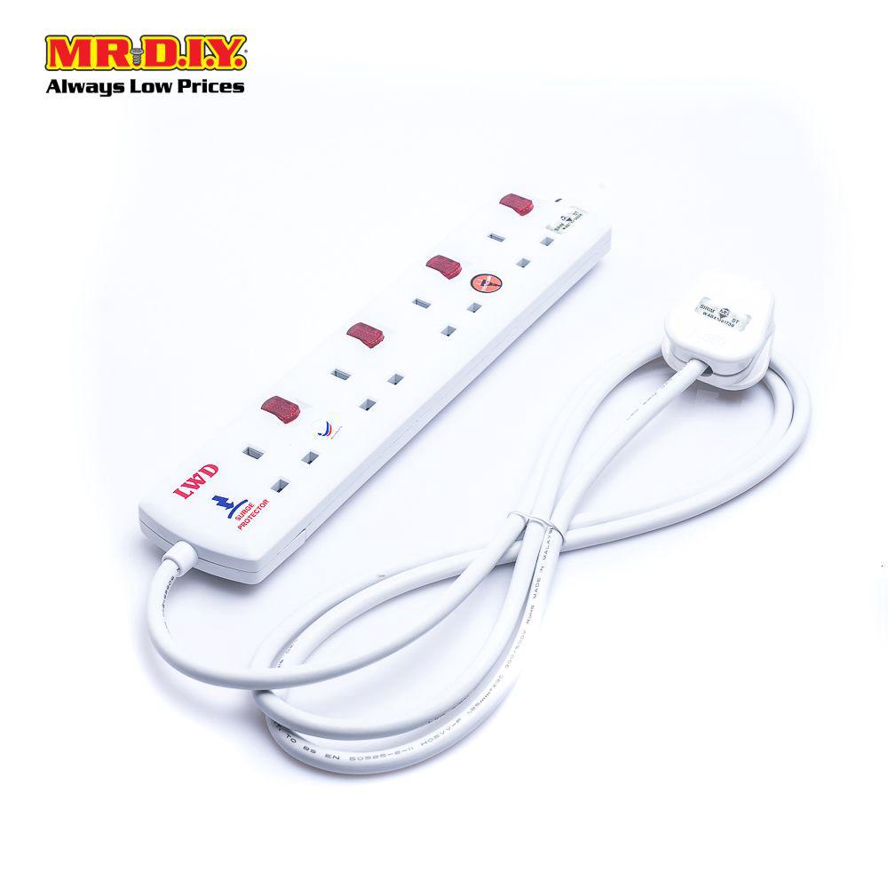 LWD Electrical Accesories Trailing SKT 4GN + SP 3X1.25mm CABLE 2m | Shopee Malaysia