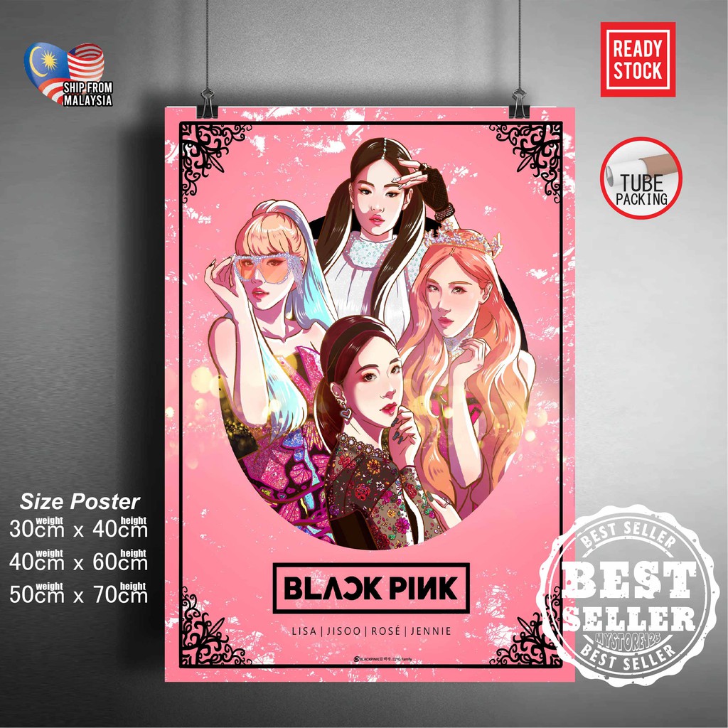 (READY STOCK)BLACKPINK POSTER | BLACK PINK | ART POSTER WALL DECO KPOP ...