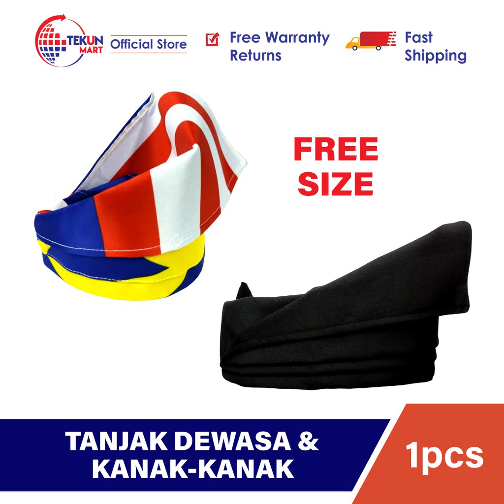 Tanjak Hitam dan Merdeka (free size) | Shopee Malaysia