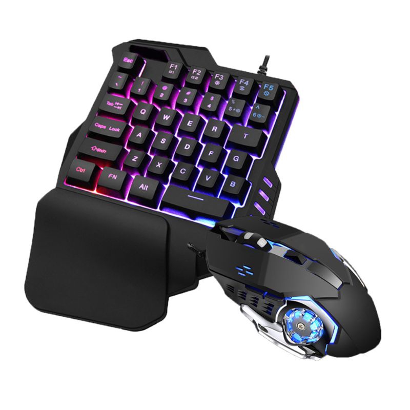 Win♥ g30 wired gaming keypad with rgb backlit 35 keys one-handed ...