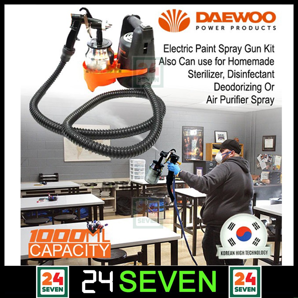 TWENTYFOURSEVEN - 1.0mm Daewoo DASP500 Electric Spray Paint Gun 500W ...