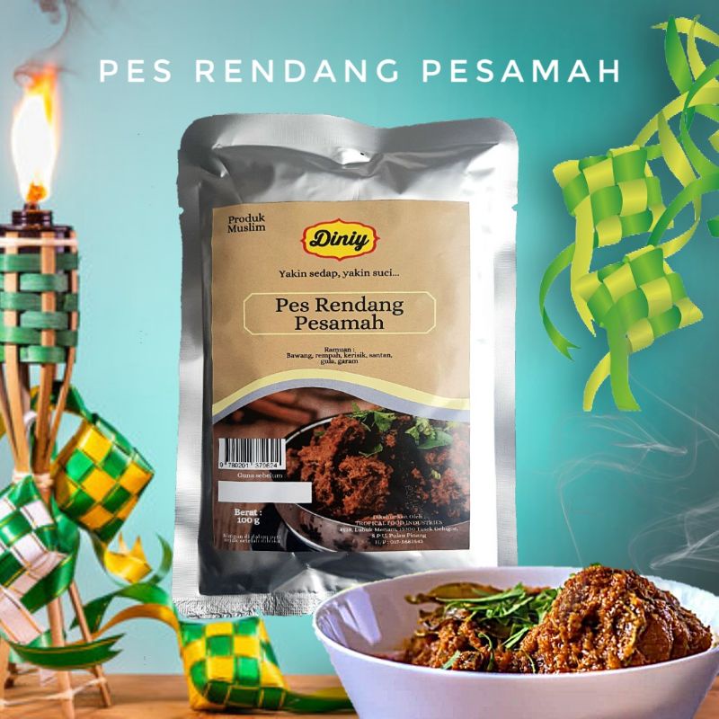 Pes Rendang Pesamah Diniy ( sesuai untuk raya ) | Shopee Malaysia