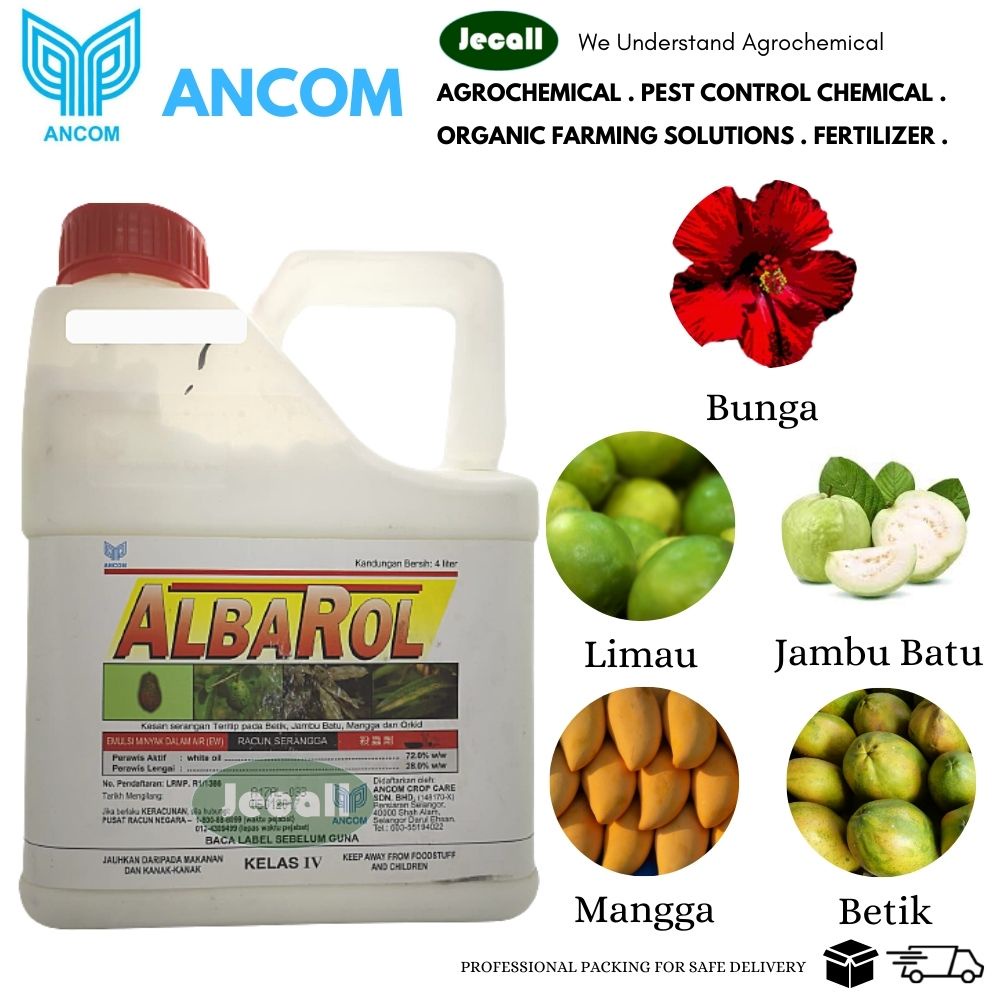 Ancom Albarol® Insecticide 4 Liter / White Oil / Minyak Puith ...