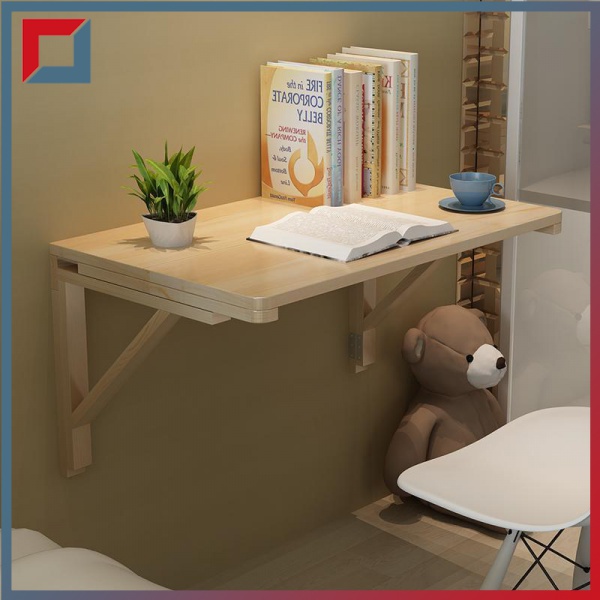 Double-supported wall table, wall-mounted table, folding table, solid ...