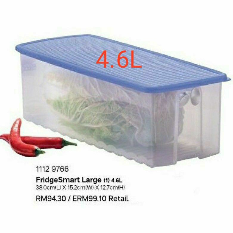 (READY STOCK)Tupperware fridgesmart large 4.6L (1pc) | Shopee Malaysia