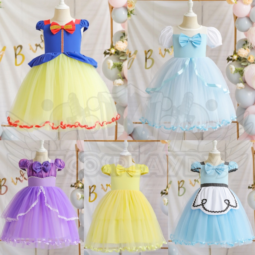 hiCosplaydy Princess Elsa Anna Snow White Bella Sofia Alice Princess ...