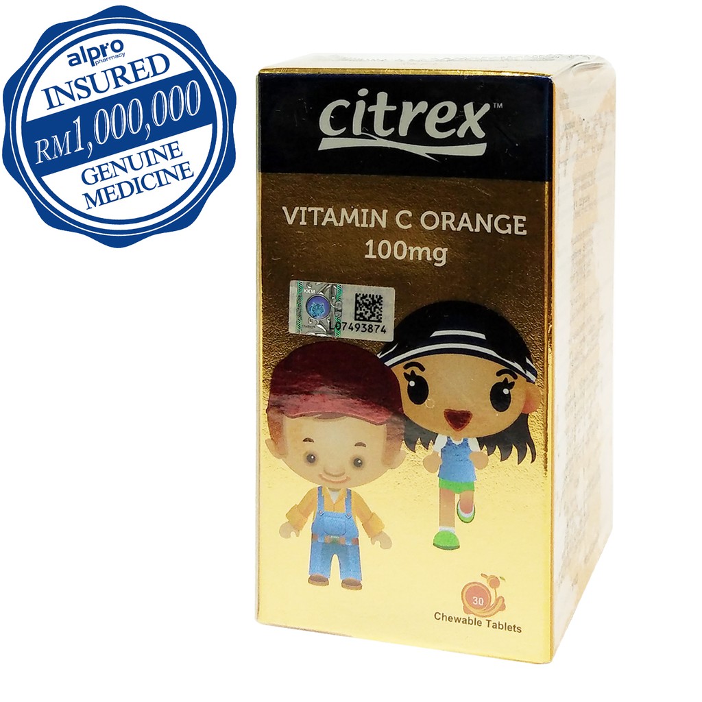 Citrex Vitamin C 100mg - Orange (30's) | Shopee Malaysia