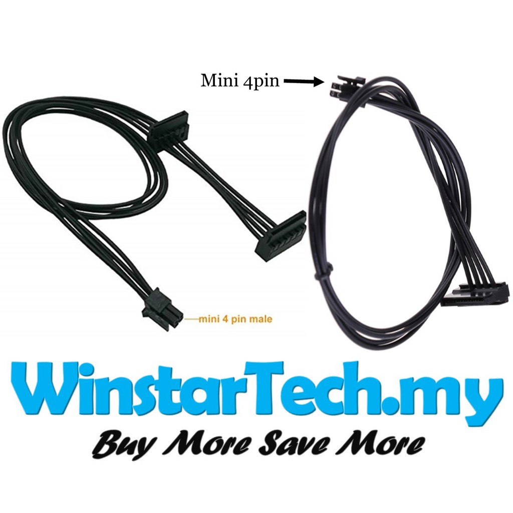 ATX Mini 4 Pin 4pin to 1x / 2X / 3x Right-Angle 15Pin SATA Optical ...