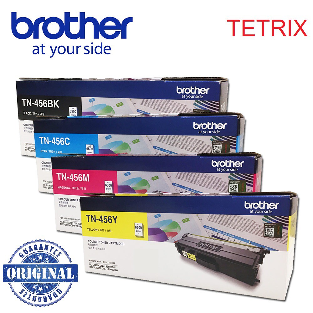 Brother TN-456BK TN-456C TN-456M TN-456Y Original Toner Cartridge HL ...
