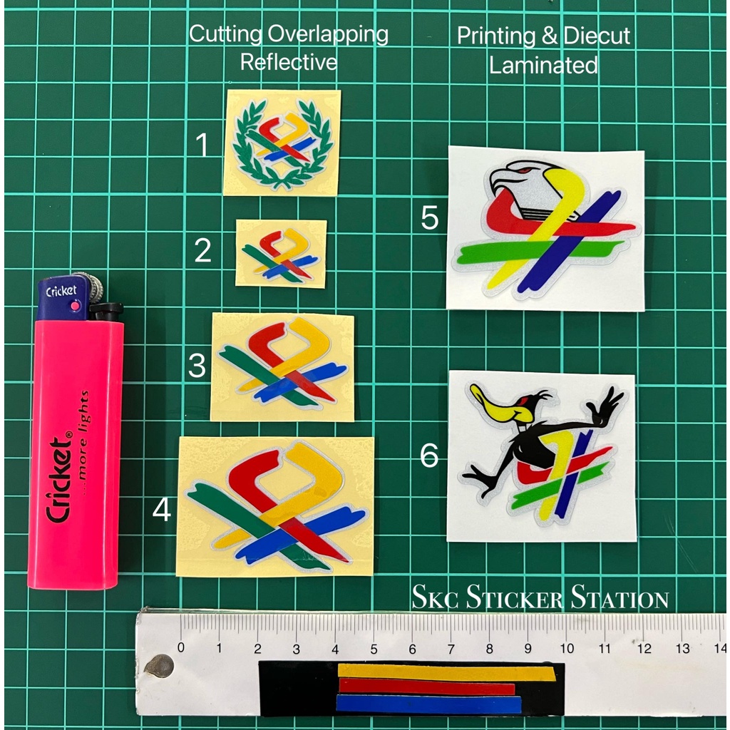 Sticker Pangkah Benetton (Padi/Pangkah Logo/Burung/Duck) Reflective ...