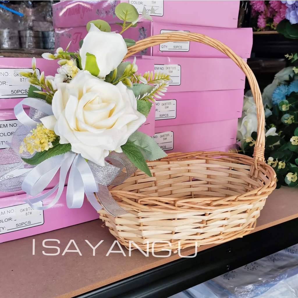 Bakul Rotan size 28cm Siap Hiasan BungaEnglish Style Autumn Series ...