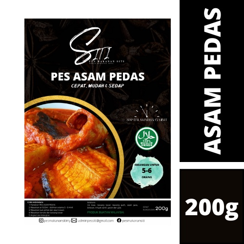 Pes Makanan Asam Pedas Siti Resepi Homemade (Masak 1Kg Ikan, Ayam Atau ...