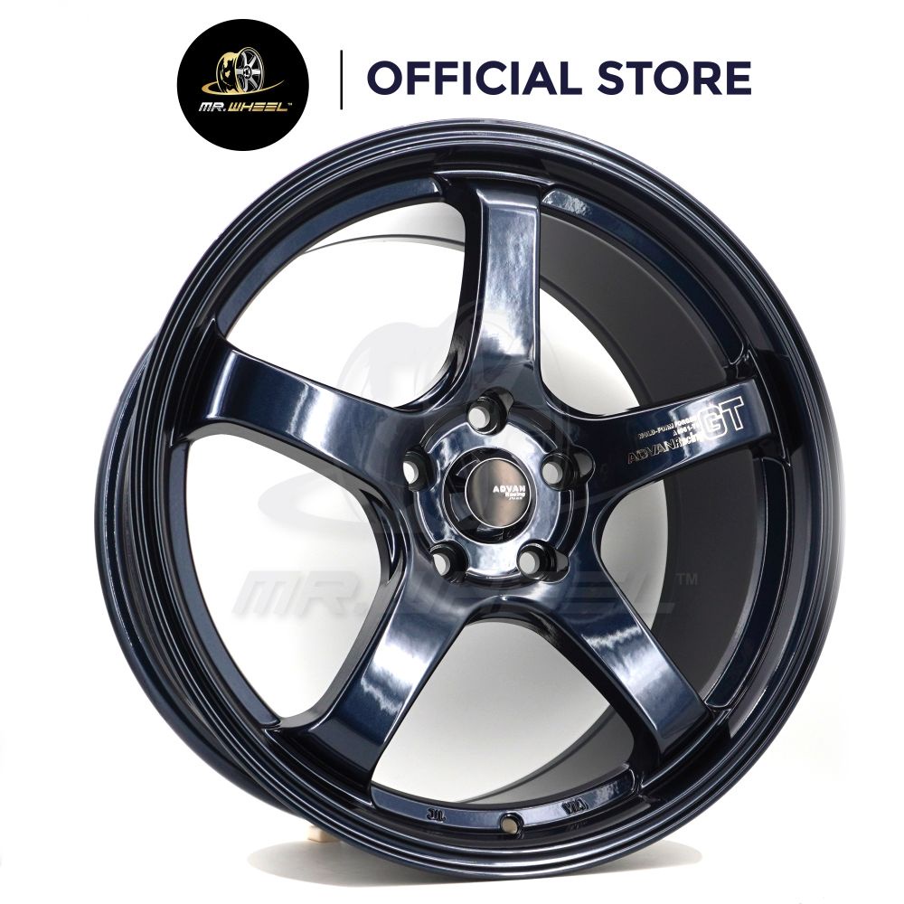 New Sport Rim ADVAN RACING GT 18x8.5 5H112-114.3 ET42 Dark Blue 18 inch ...