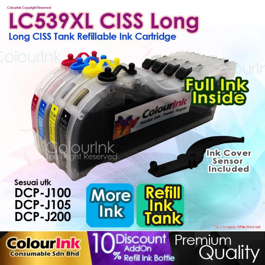 Brother Compatible LC539XL LC535XL Refillable CISS Ink Cartridge (Long ...