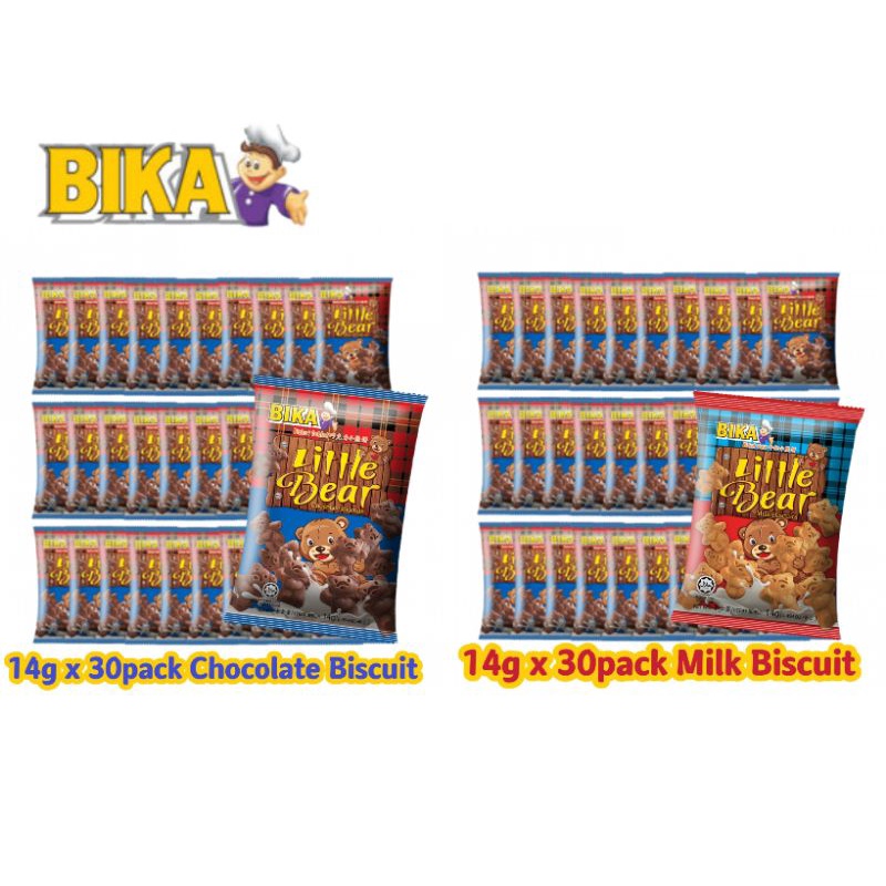 [TKM] BIKA Little Bear Biscuit (14g x 30packs) | Shopee Malaysia