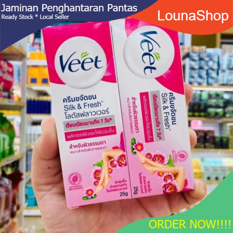 Veet Silk & Fresh Hair Removal Cream For Sensitive Skin (25g) | Shopee ...