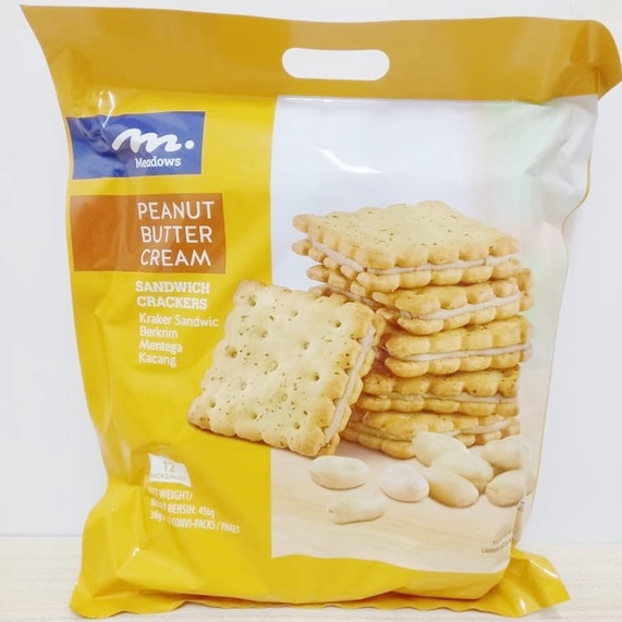 Meadows Peanut Butter Cream Sandwich Crackers // 花生奶油夹心饼 | Shopee Malaysia
