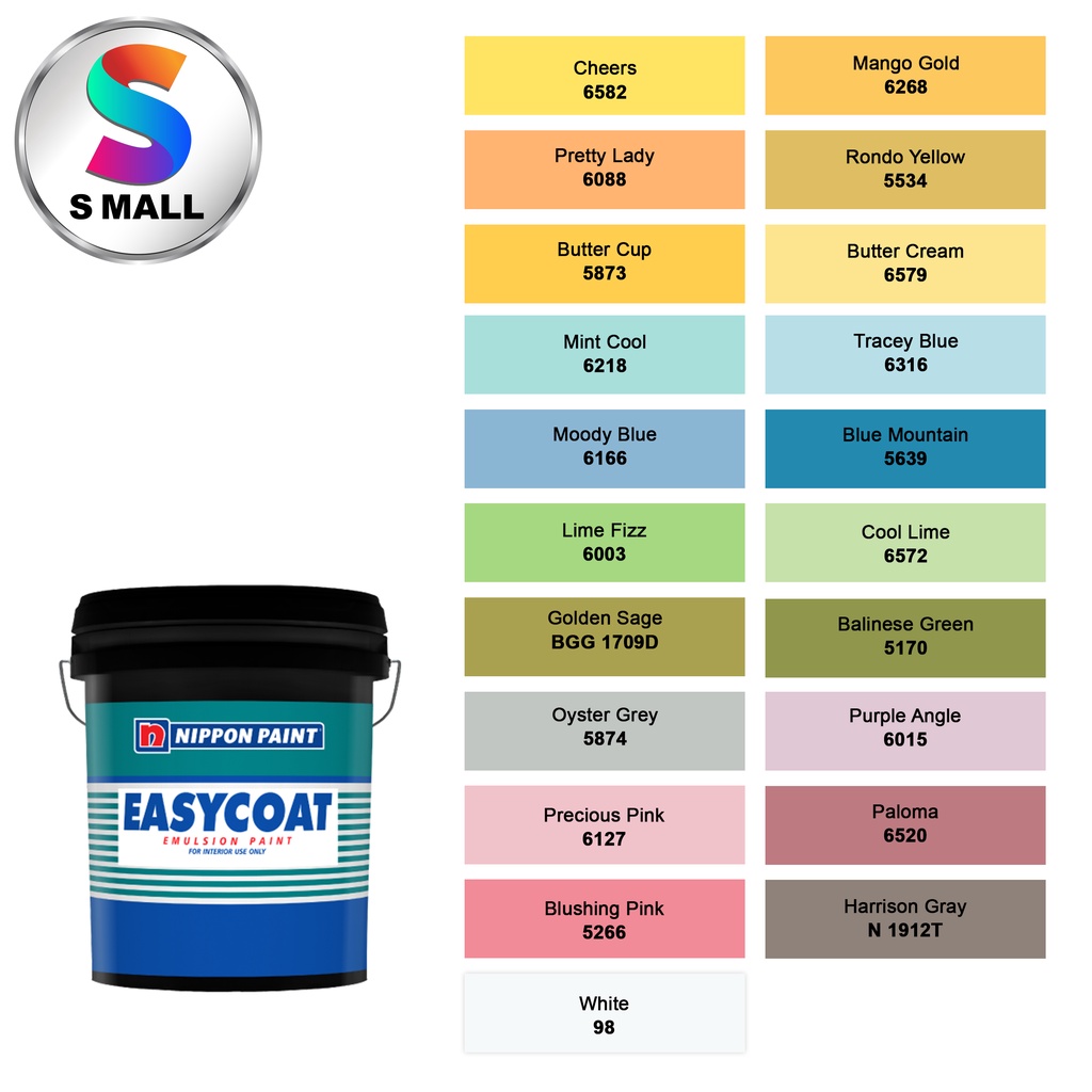 7L Nippon Paint Easycoat Interior Emulsion Paint / Ceiling Paint / Cat ...