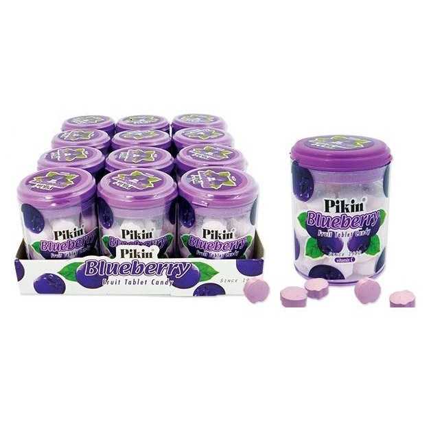 PIKIN PLUM BLUEBERRY TABLET CANDY 35gm X 12 bottle OR 50gm X 12 bottle ...