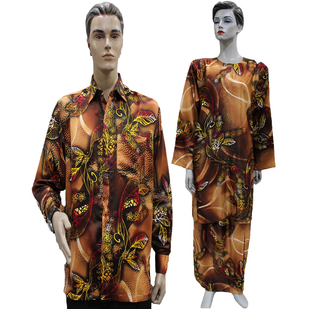 BAJU COUPLE SET BAJU BATIK CANTIK KURUNG DAN BAJU BATIK KEMEJA | Shopee ...