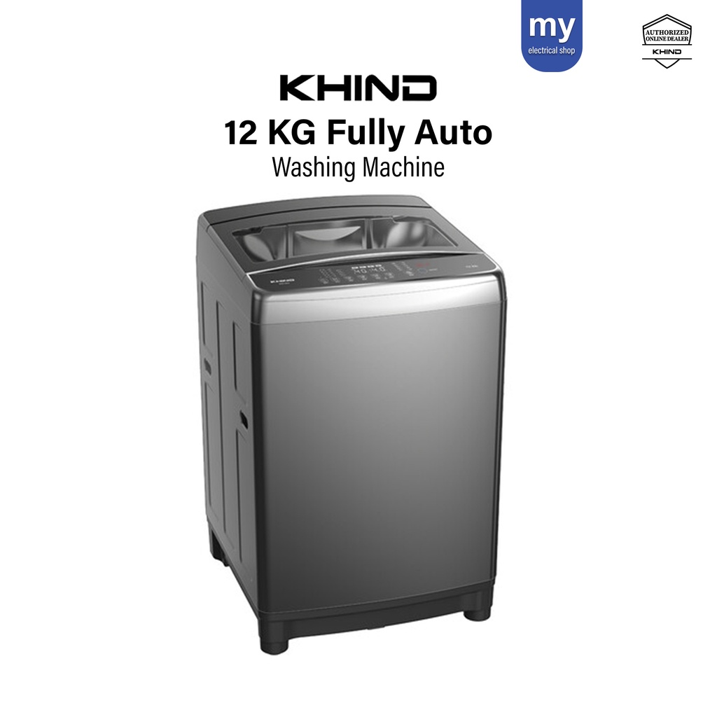 Khind WM120A 12KG Fully Auto Washing Machine Top Load Mesin Basuh ...