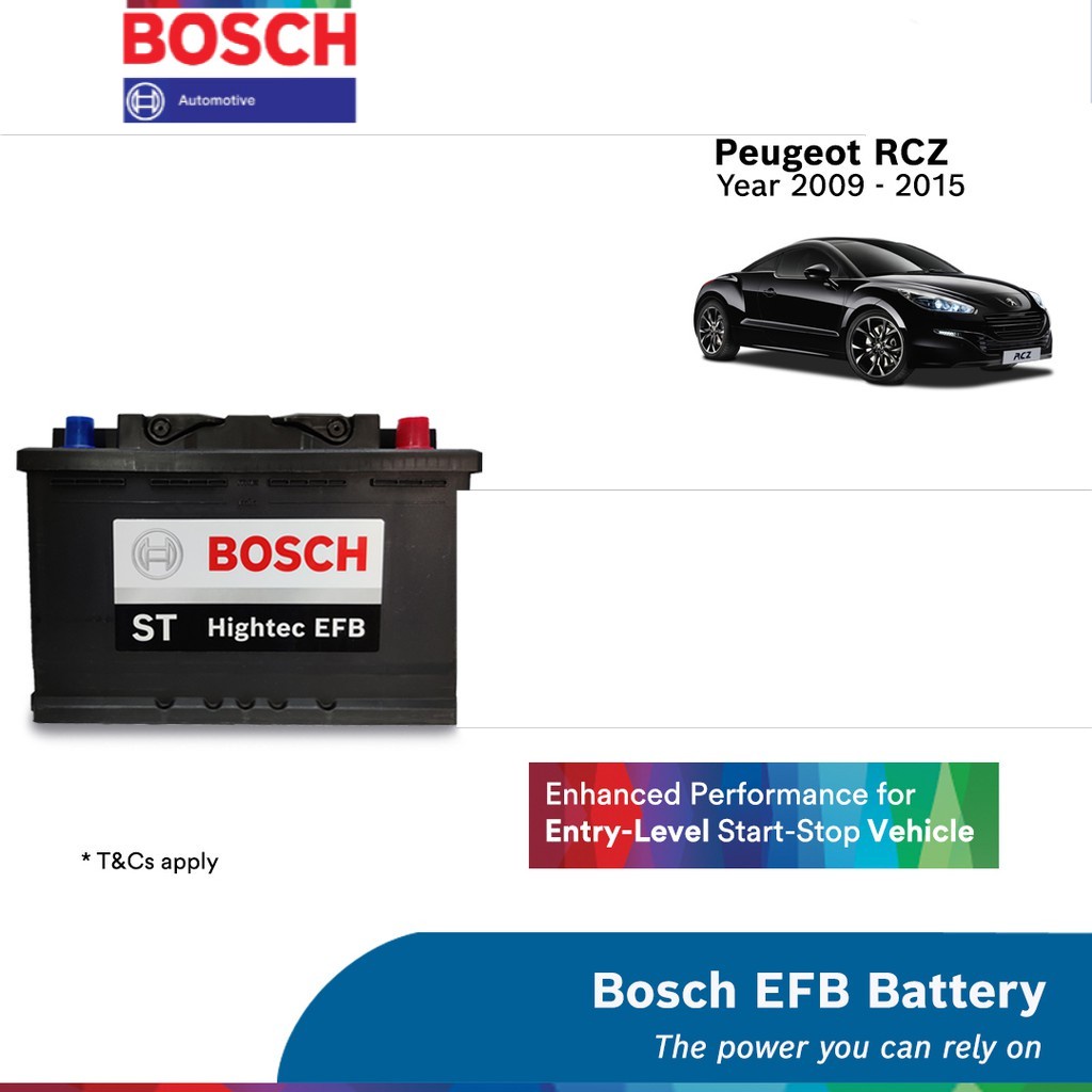 Bosch ST Hightec EFB LN3 / DIN70 Battery for Peugeot RCZ (12-month warranty) | Shopee Malaysia