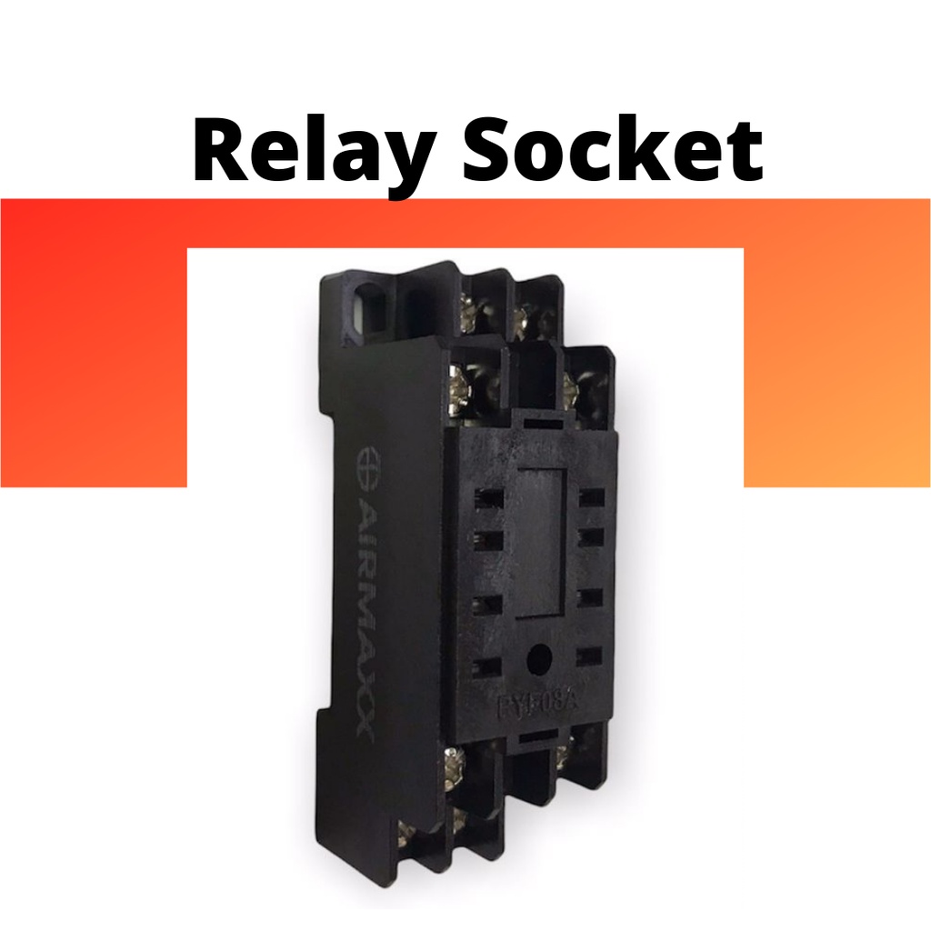 PYF-08A FRONT MOUTING RELAY SOCKET BASE 8PIN FLAT (FOR MY2) | Shopee ...