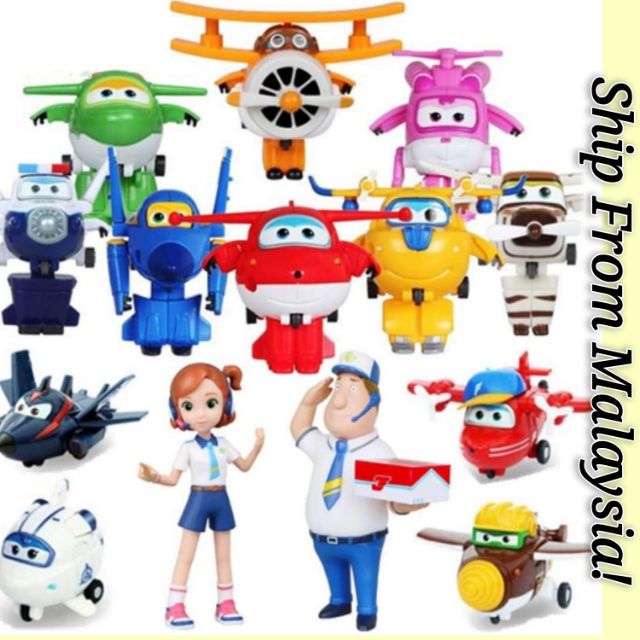 🎪 READY STOCK 🎪 Super Wings Mini Planes Toys Airplane Action Figures ...