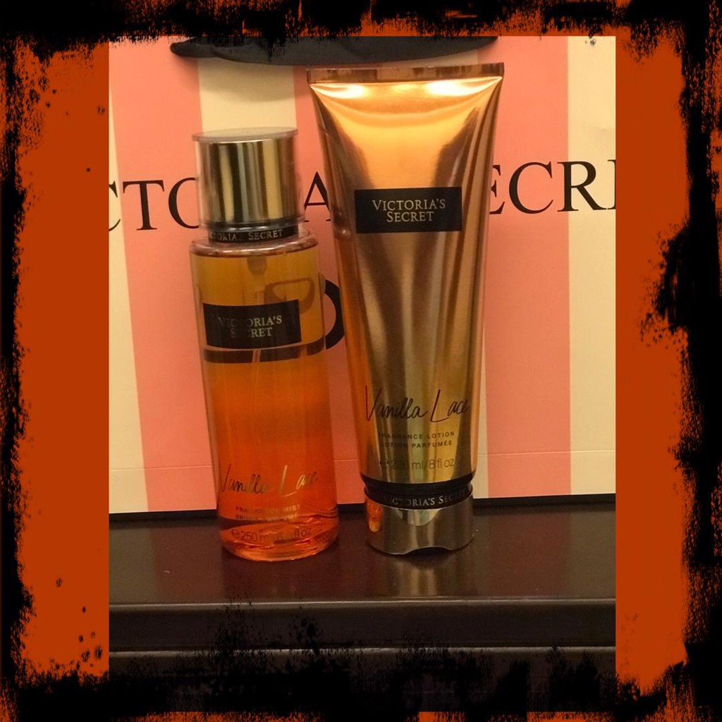 Victoria Secret Vanilla Lace Body Mist 250ml + Lotion Vanilla Lace ...