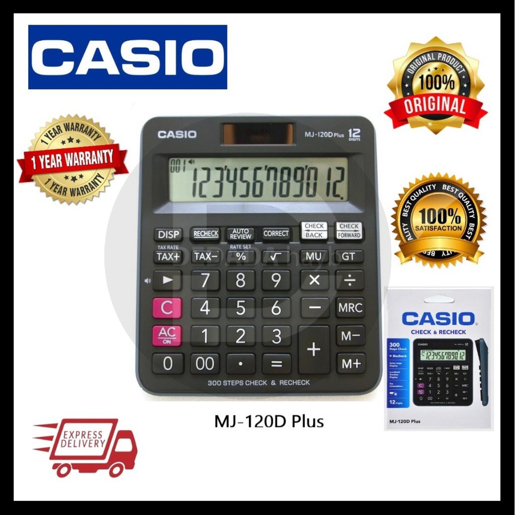 Casio Calculator MJ-120D Plus | Shopee Malaysia