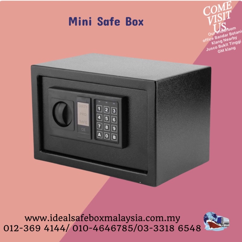 mini safe box personal safe box peti besi kecil small safety box home ...