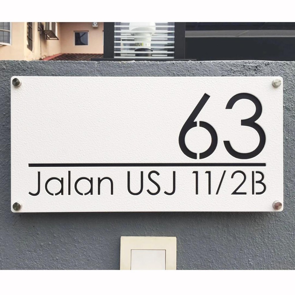 Modern House Plate / Nombor Plat Rumah 门牌 House Number Plate House ...