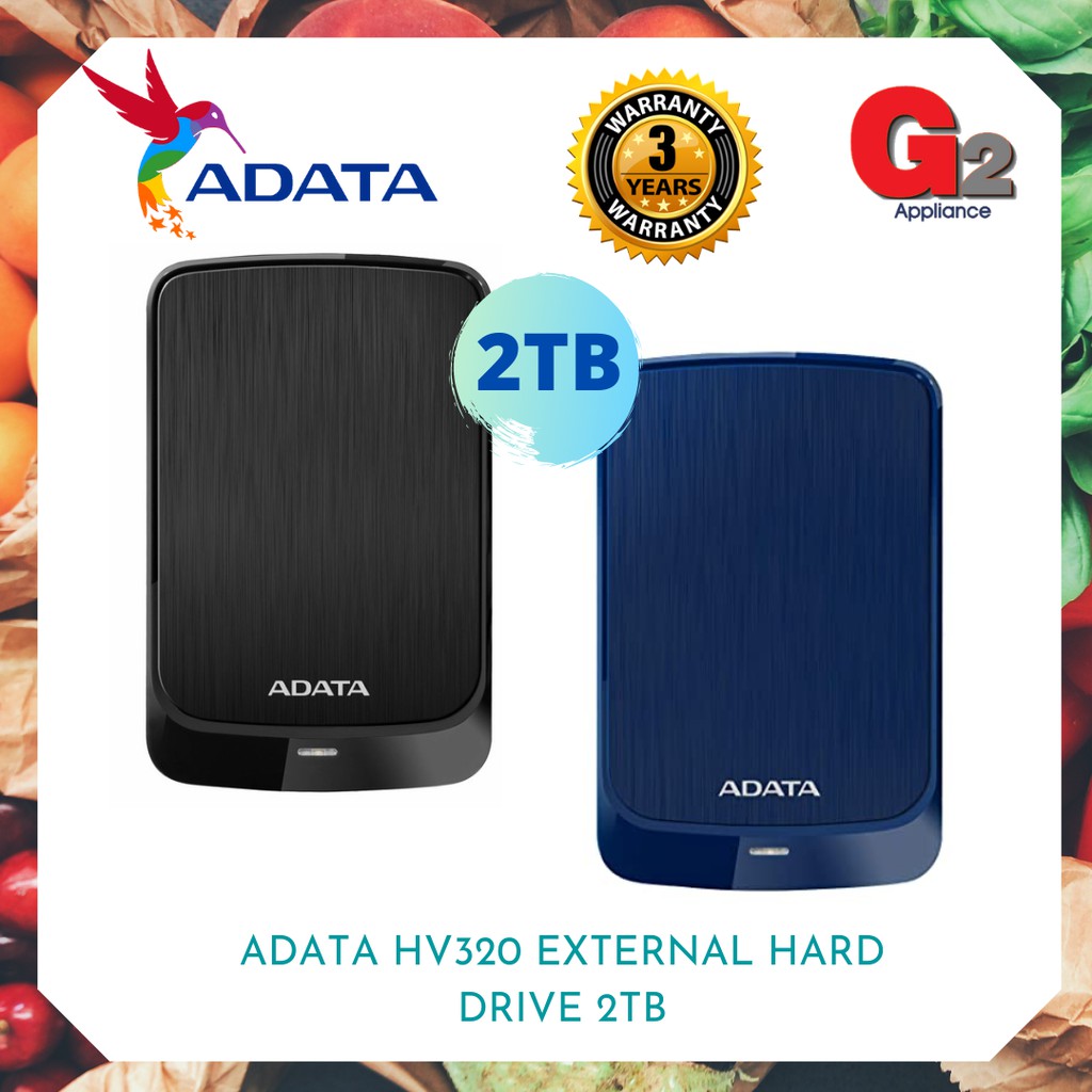 ADATA HV320 External Hard Drive 2TB (READY STOCK) | Shopee Malaysia