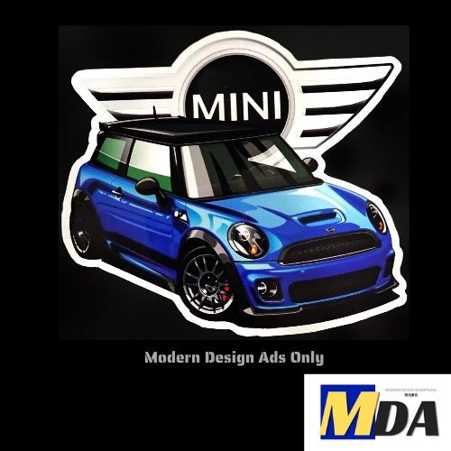 ( MINI ) Sticker of Car Backside, Sticker Belakang MINI ,Custom No ...