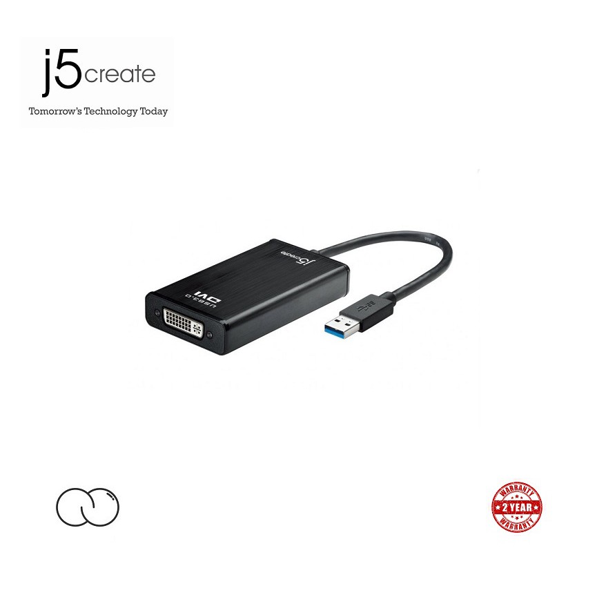 J5 Create USB 3.0 DVI DISPLAY ADAPTER / USB to DVI Convertor / JUA330 ...