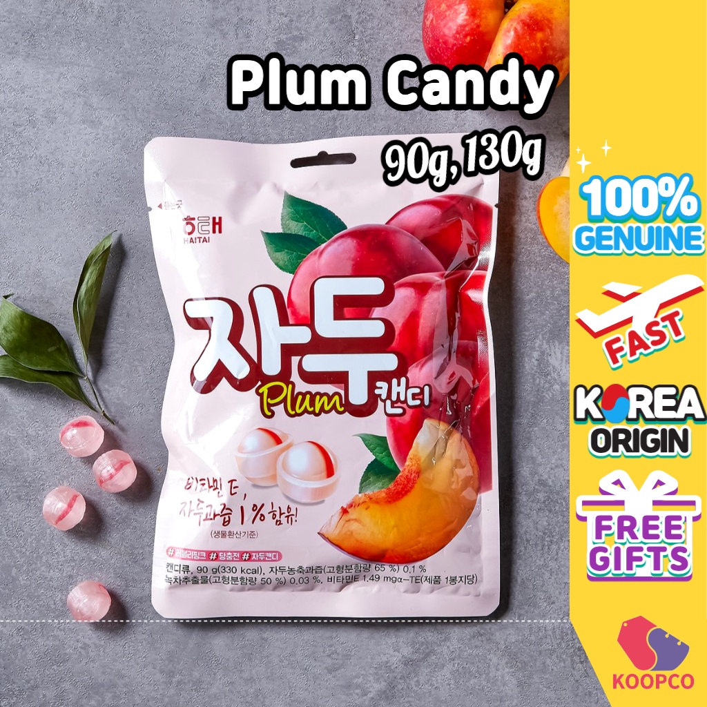 [HAITAI] Plum Candy / Fruit Flavor Sweets / 90g / 130g / Korean sweets | Shopee Malaysia