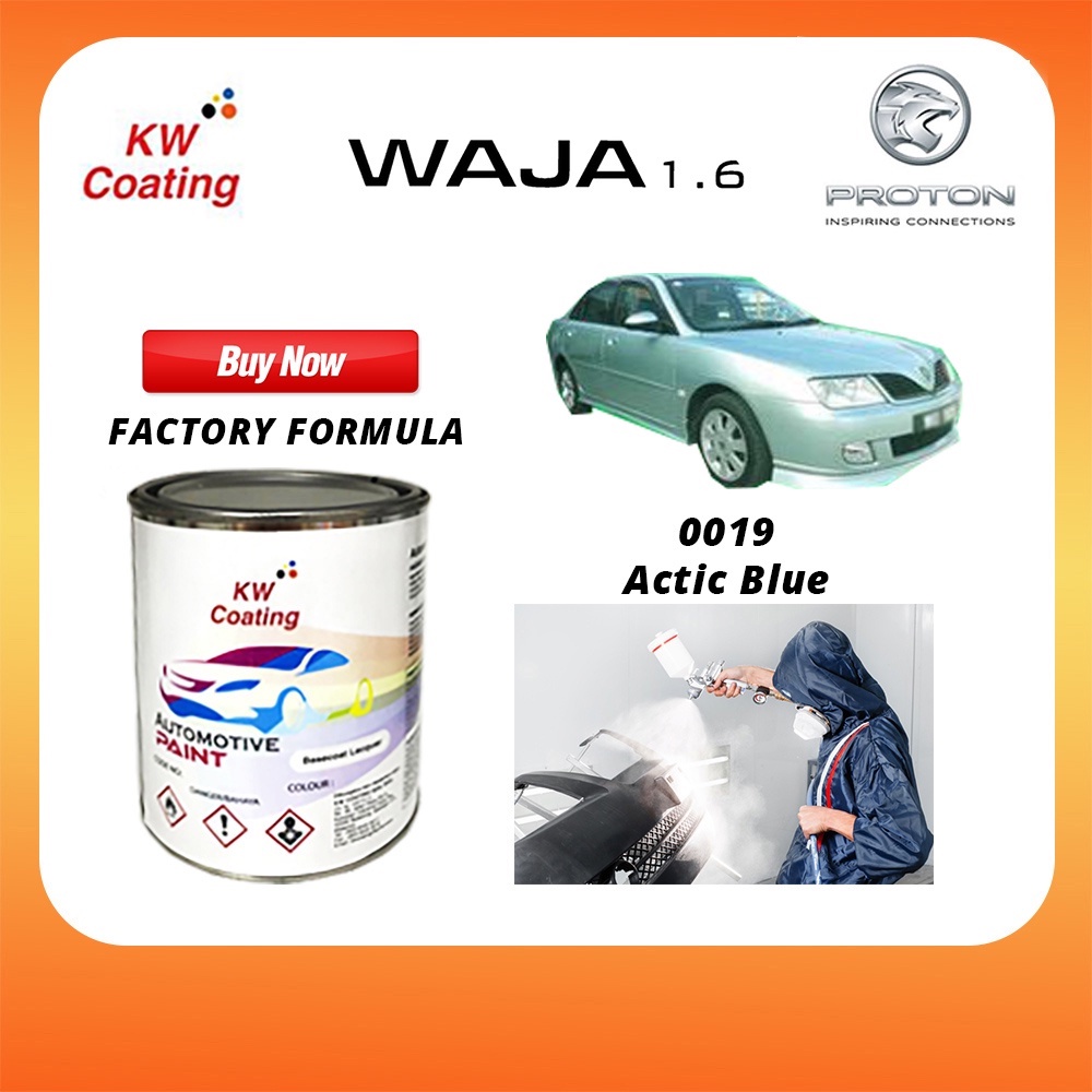 KW 2k Car Paint Proton Waja Colour Cat Kereta 2k Proton All colour 1Lt ...