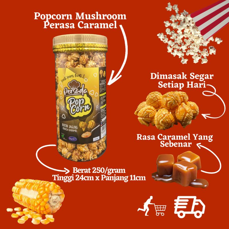 Popcorn Balang 250gram Mushroom Perisa Caramel | Shopee Malaysia