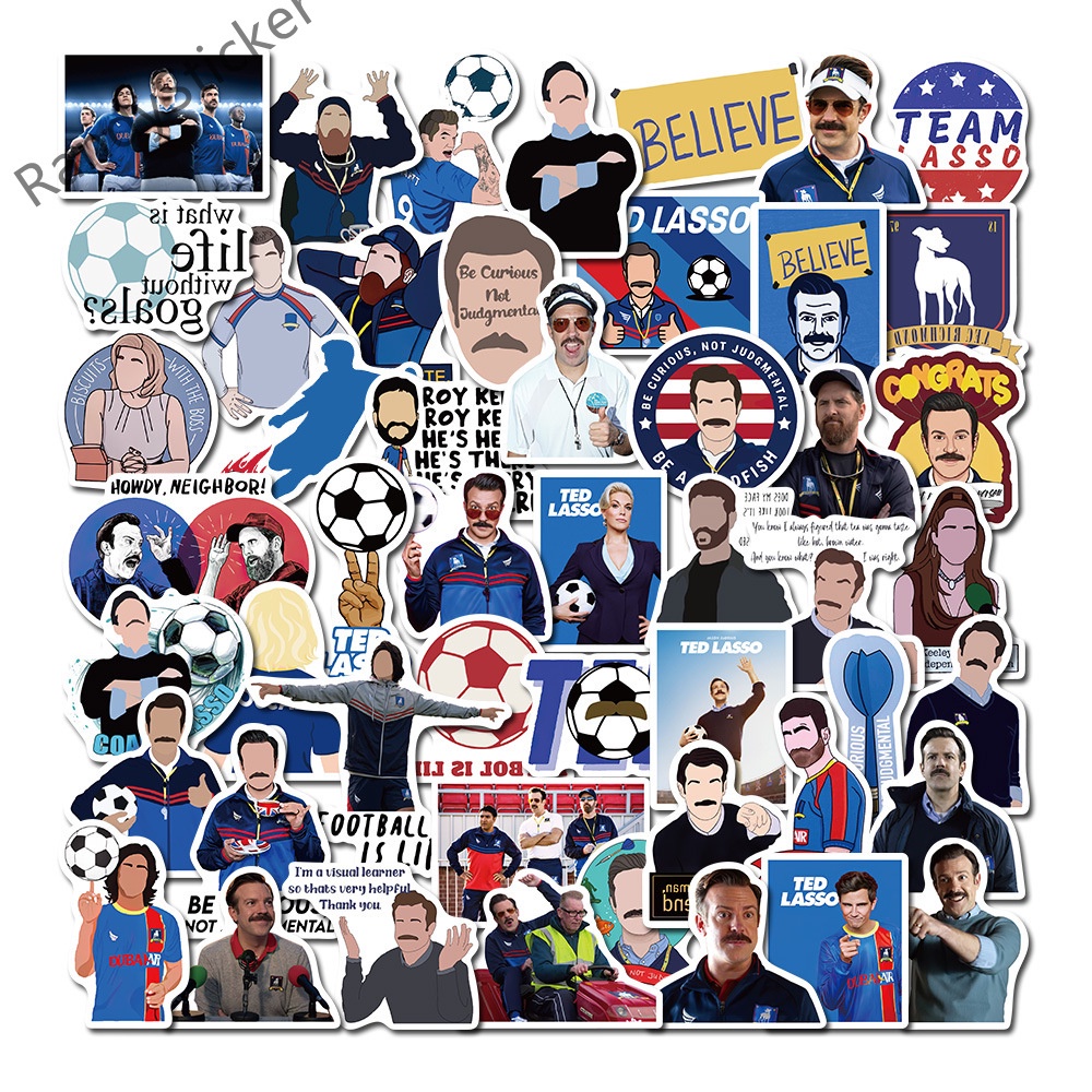 Ted Lasso Series Waterproof Stickers 50pcs | Shopee Malaysia