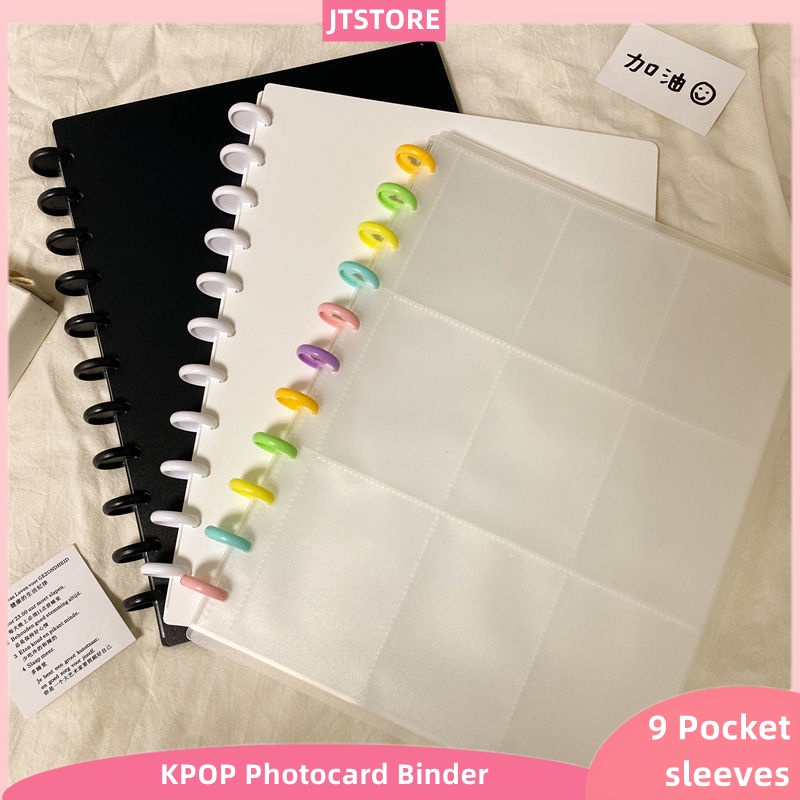 A4 Binder 9 Pocket sleeves KPOP Photocard Binder Album PP Inners Pages ...