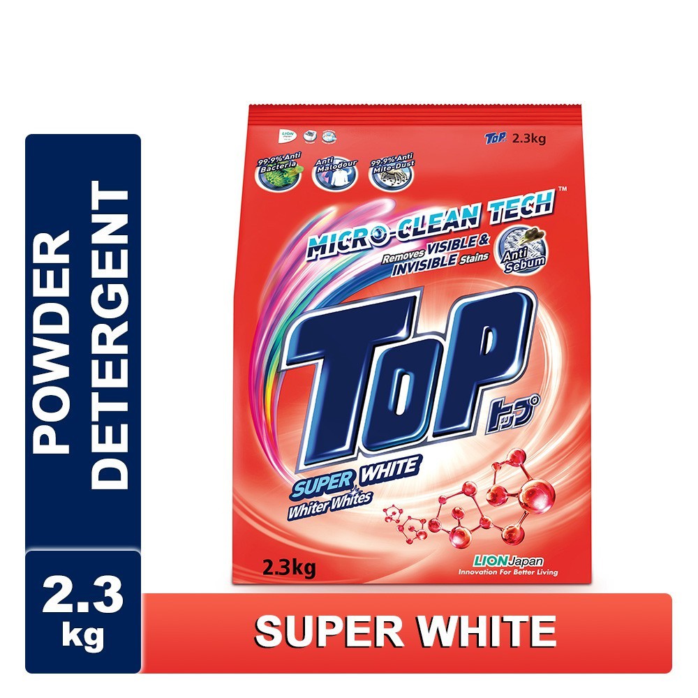 Top Detergent Powder Super White 2.3KG | Shopee Malaysia