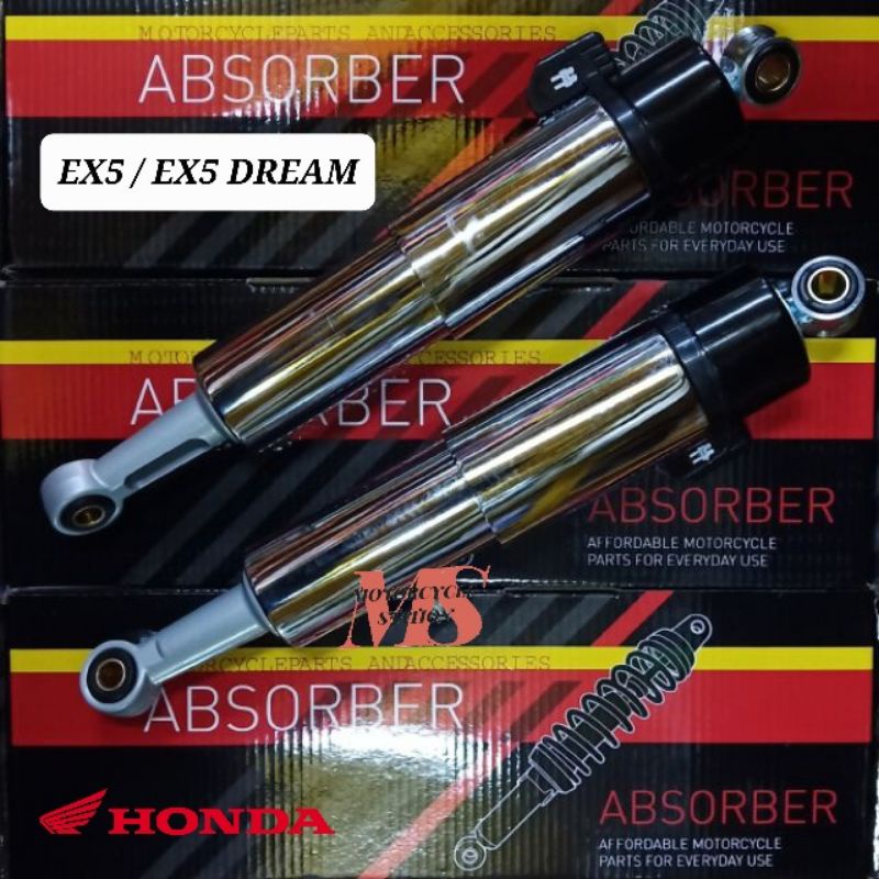 Honda EX5 Dream Rear Shock Absorber Standard (BLACK) Heavy Duty / High ...