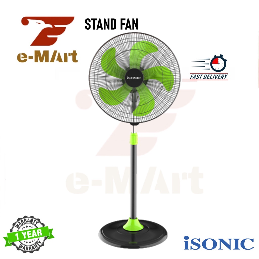 isonic Industrial Stand Fan ISF1800 ( 18" ) [ READY STOCK ] | Shopee ...