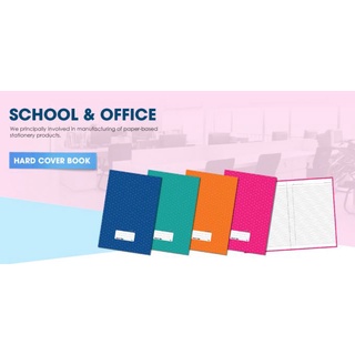 F4 F5 A6 Hard Cover Book Logbook Buku Log Foolscap Notebook 60gsm 120 ...
