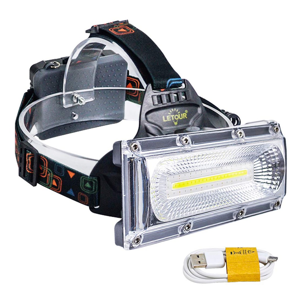 LETOUR LED headlamps USB Rechargeable CREE T6 Wide Angle Waterproof ...