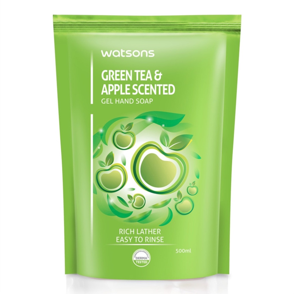 WATSONS Green Tea & Apple Scented Gel H/Soap | Shopee Malaysia