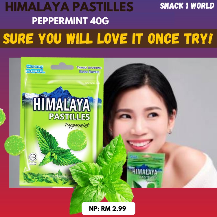 Himalaya Pastilles - Peppermint (25g) | Shopee Malaysia