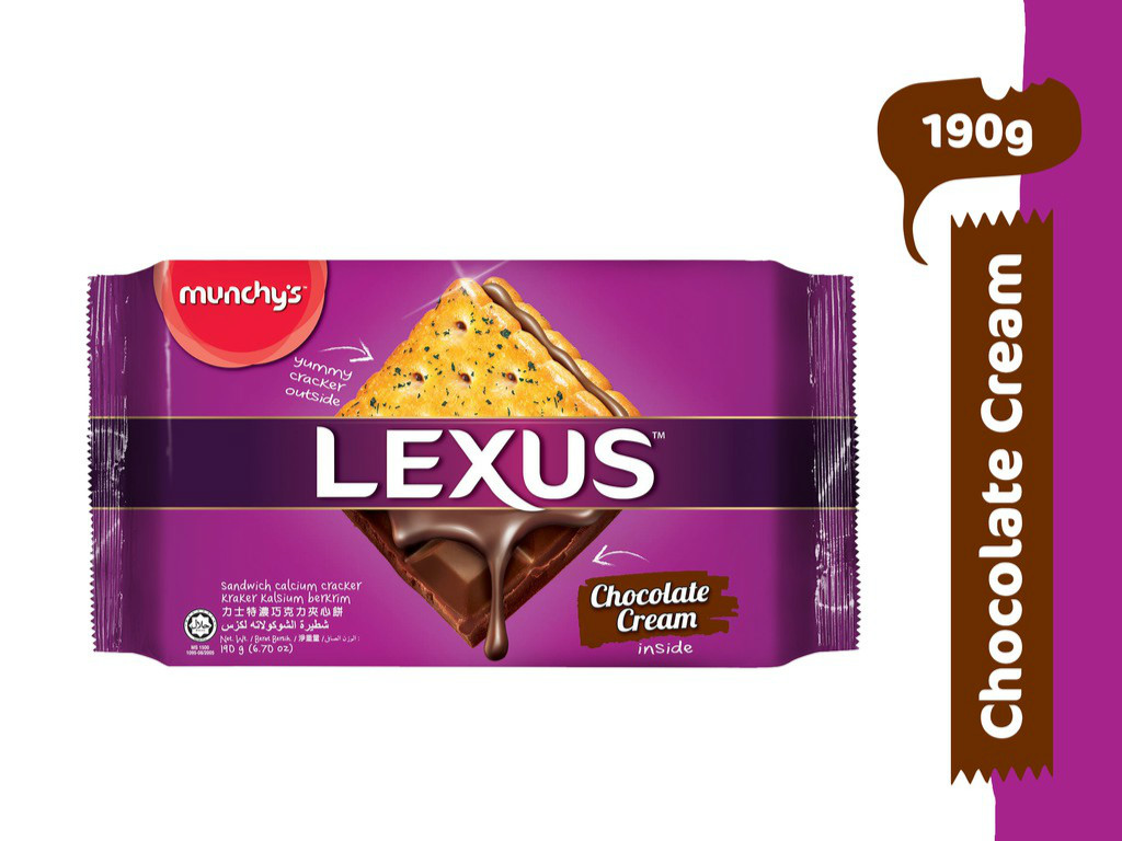 Munchy's LEXUS Sandwich Biscuit - Chocolate Cream (190g) | Shopee Malaysia