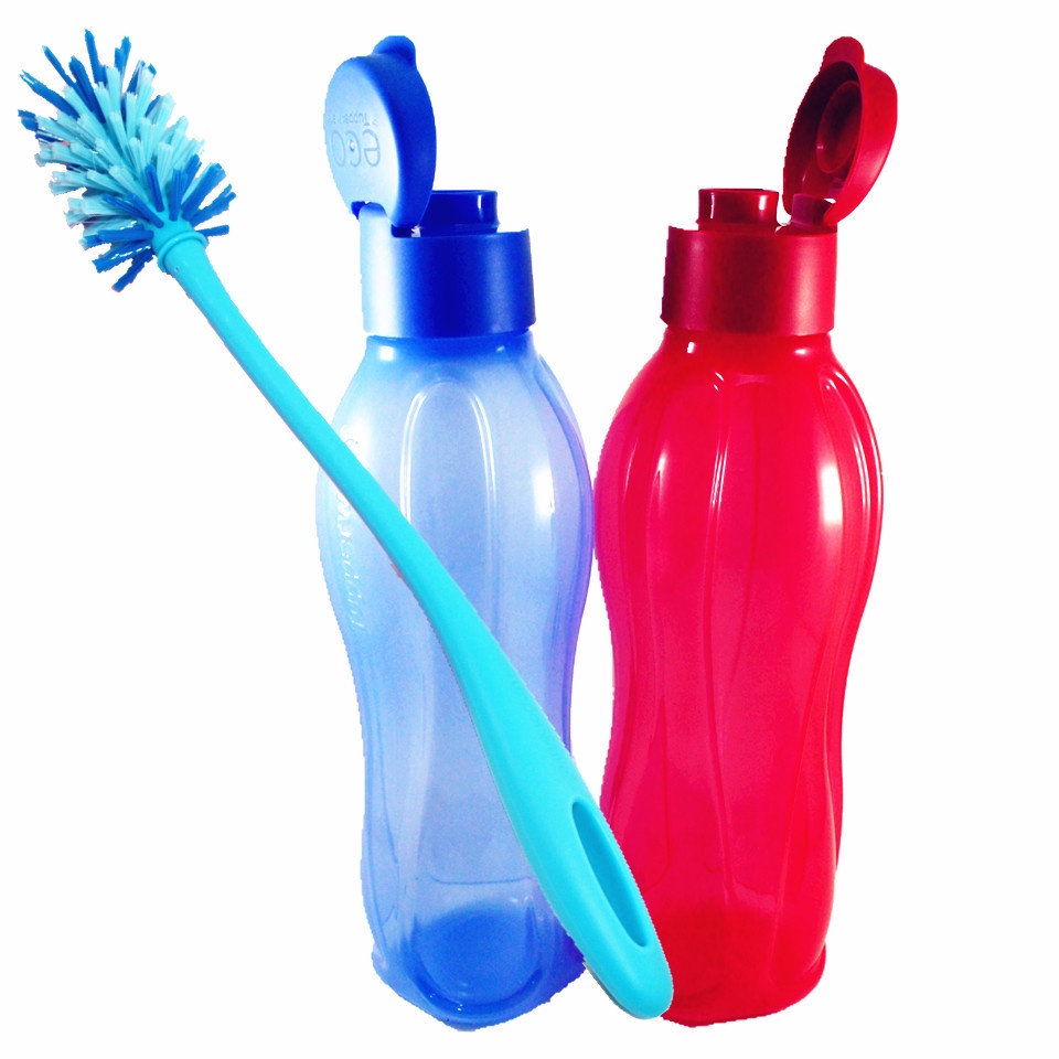 Tupperware eco bottle 1L Yellow Flip Top 1L Eco Bottle / Eco Brush by ...