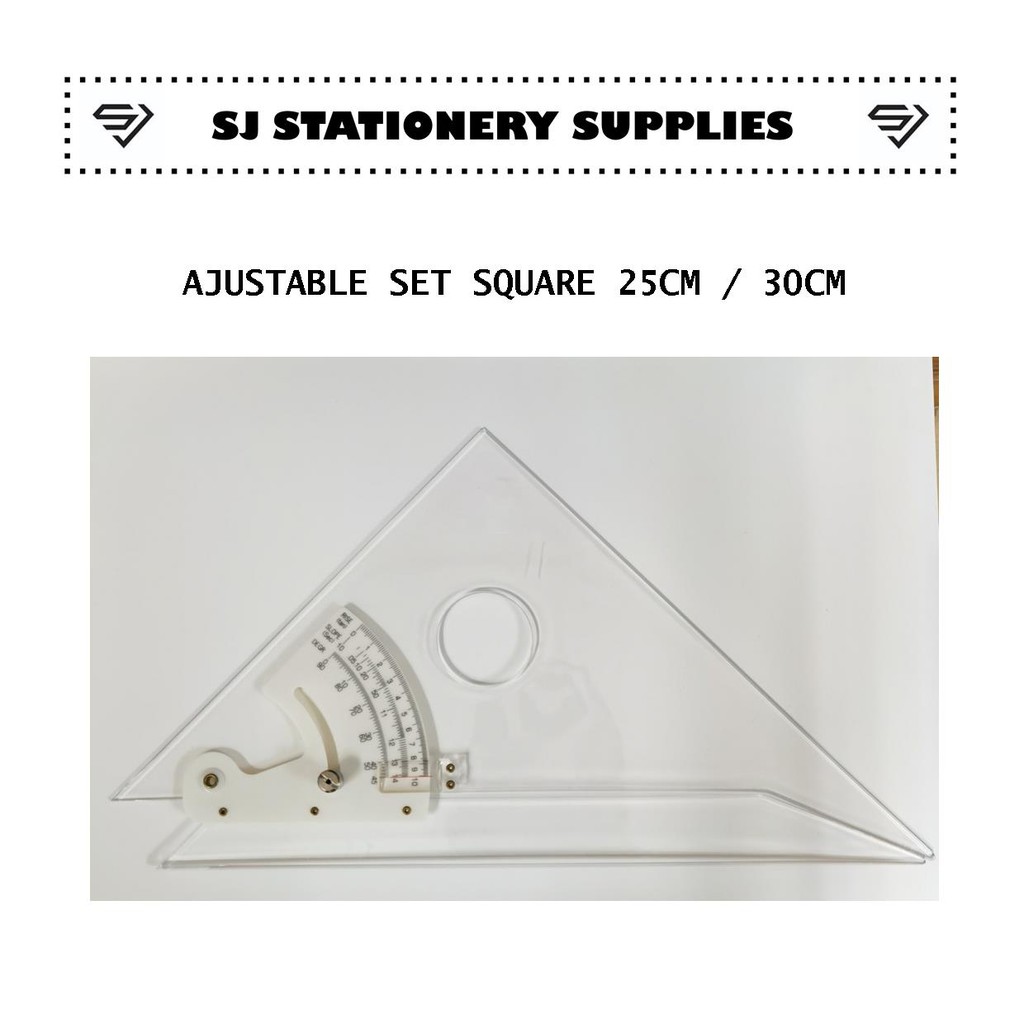ADJUSTABLE SET SQUARE 25CM / ADJUSTABLE SET SQUARE 30CM | Shopee Malaysia